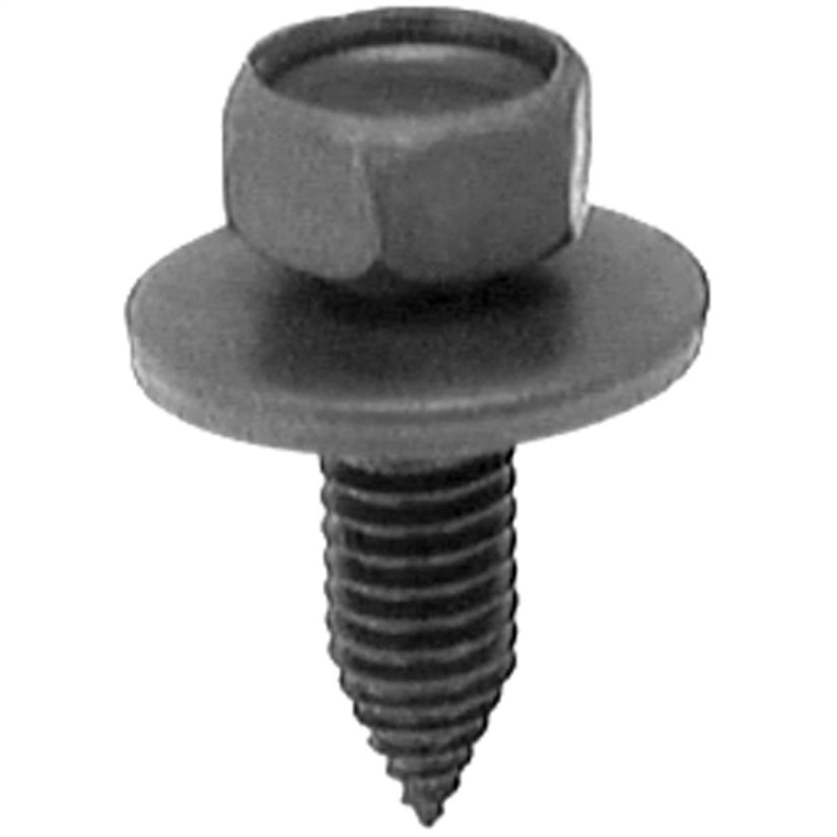AUVECO 12693 Hex Head Sems CA Point Body Bolt, M6 x 1 mm x 20 mm L x 10 ...