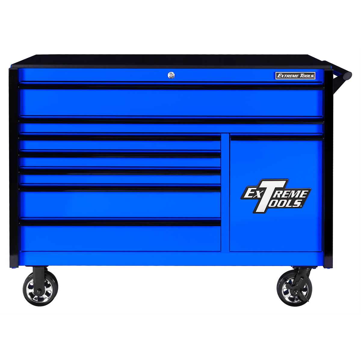 Extreme Tools DX Series 55in W x 25in D 8-Drawer Roller Cabinet W/Power ...