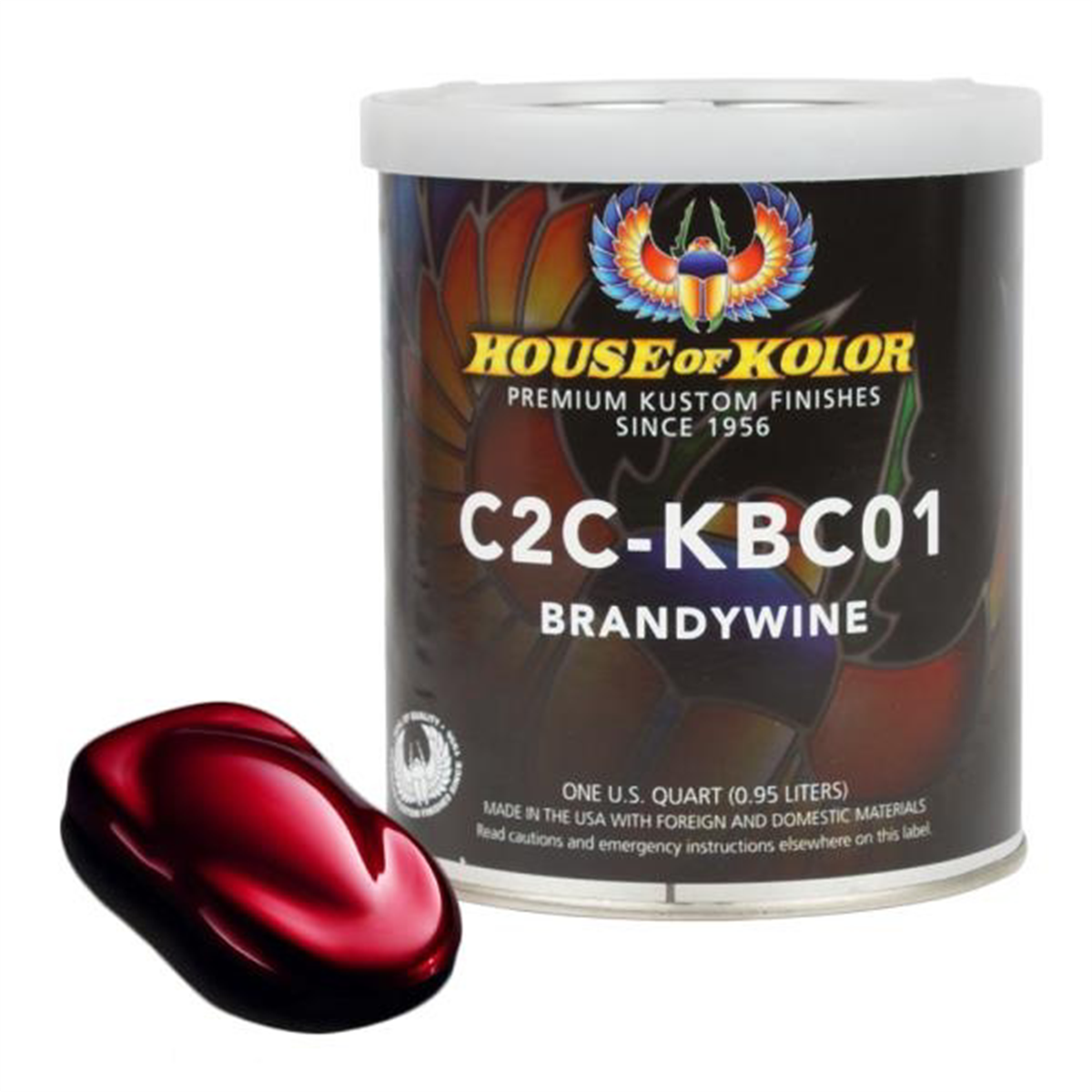 House Of Kolor SHIMRIN C2C-KBC01-Q01 C2C Kandy Series Universal Basecoat, 1 qt Can, Brandywine
